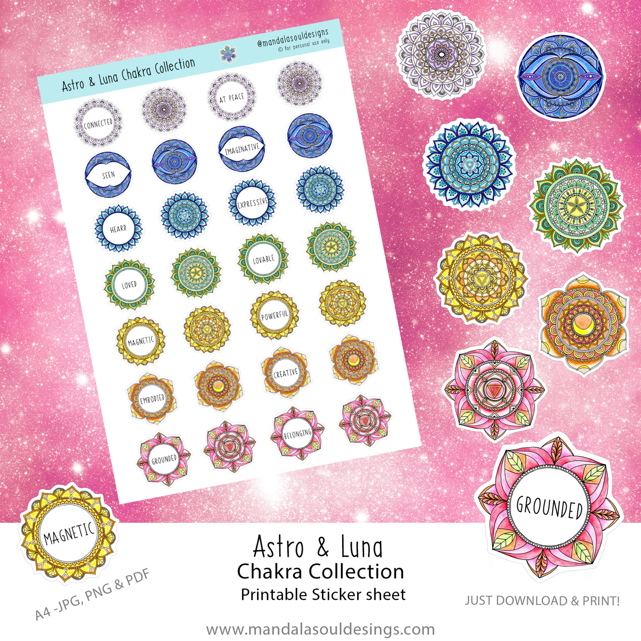 CHAKRAS, MANDALAS & CRYSTAL GRIDS EBOOK - Conjure Your Soul's Desires